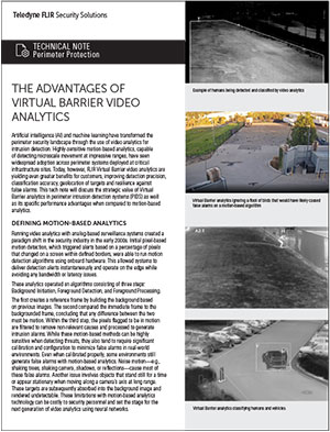 The Advantages of Virtual Barrier Analytics for Perimeter Systems ...